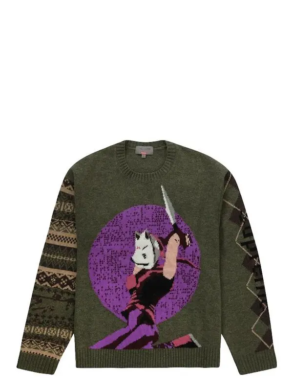 Supreme Yohji Yamamoto Tekken Sweater - Olive