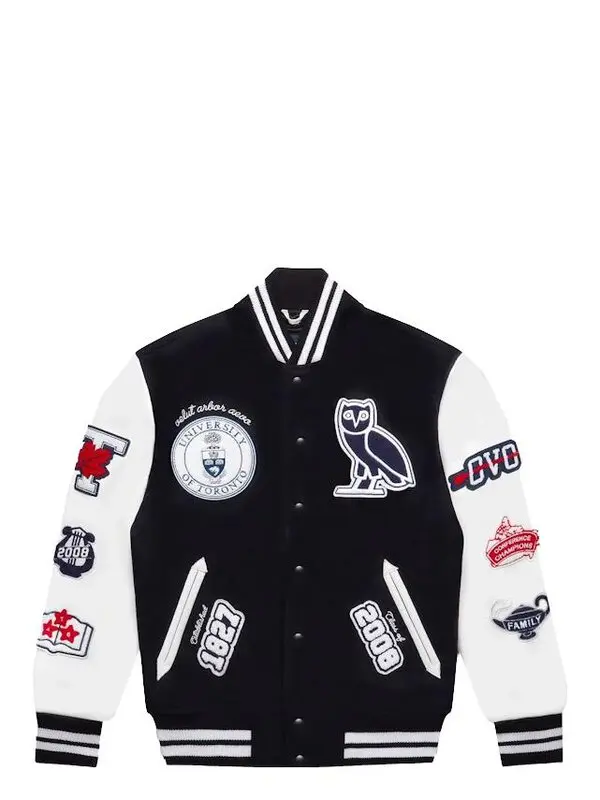 OVO Varsity Jacket - Navy Blue