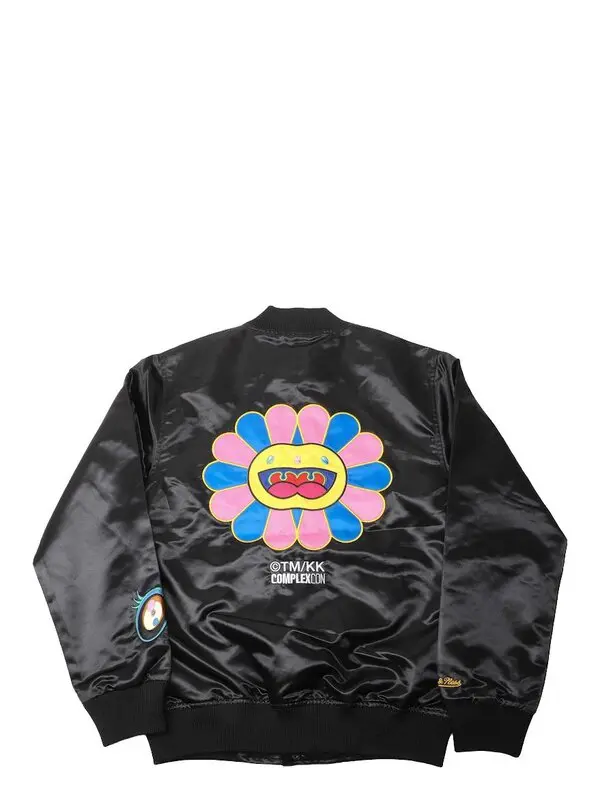 TAKASHI MURAKAMI Complexcon X La Lakers M&n Satin Jacket - Black