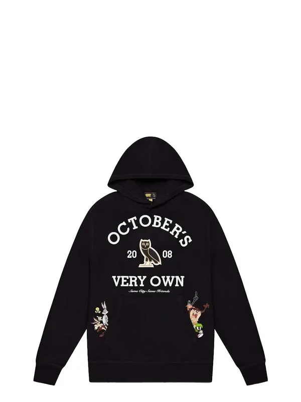 OVO X Looney Tunes Collegiate Hoodie - Black