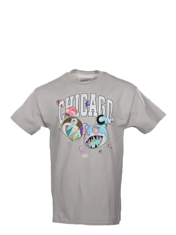TAKASHI MURAKAMI Complexcon Chicago Discord Tee Shirt - Heather Grey