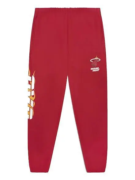 OVO X Nba Heat Fleece Pant - Red