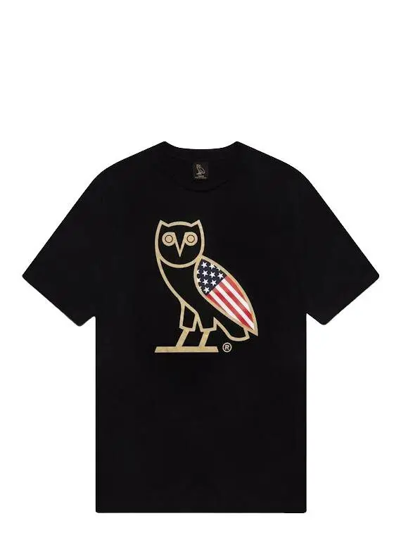 OVO Usa Og Owl T-shirt - Black