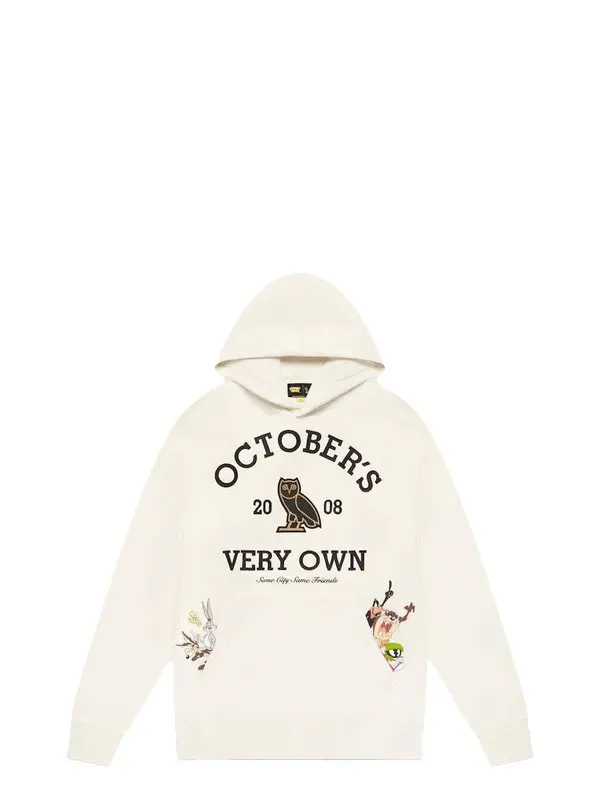 OVO X Looney Tunes Collegiate Hoodie - Cream