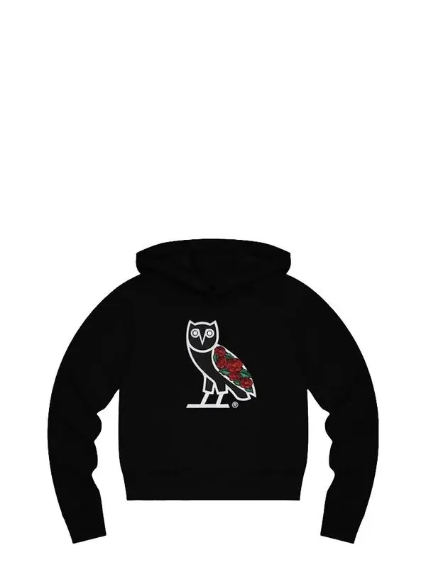 OVO Sandra's Rose Og Owl Hooded Sweatshirt - Black