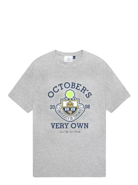 OVO U Of T Crest T-shirt - Heather Grey