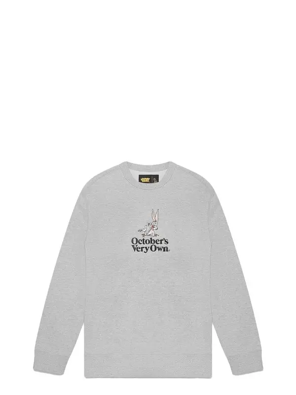 OVO X Looney Tunes Bugs Bunny Crewneck Sweatshirt - Heather Grey
