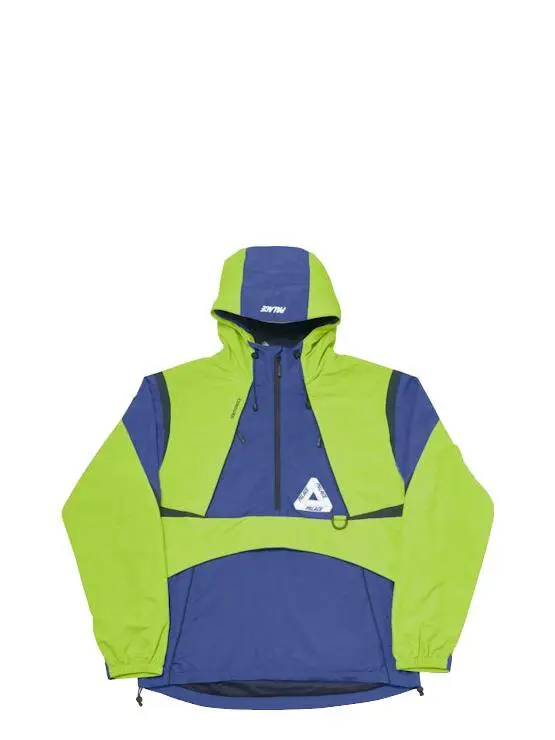 PALACE Pdura Shell Top - Lime/navy Blue/black