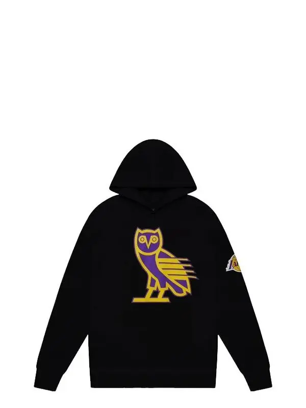 OVO X Nba Lakers Og Owl Hoodie - Black