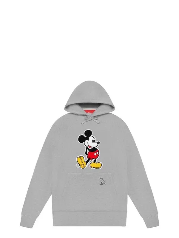 OVO X Disney Classic Mickey Hoodie - Heather Grey