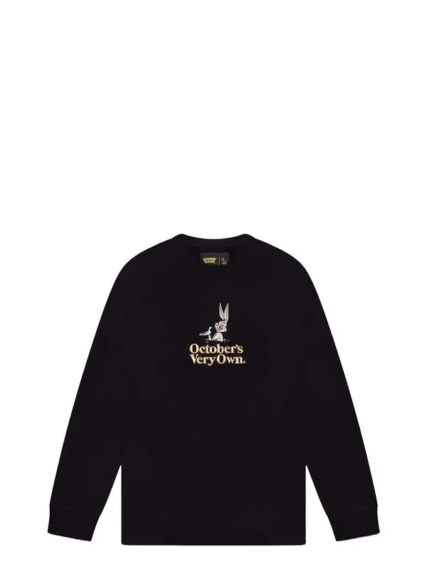 OVO X Looney Tunes Bugs Bunny Crewneck Sweatshirt - Black