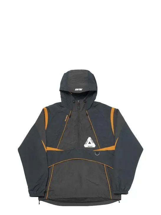 PALACE Pdura Shell Top - Black/grey/orange