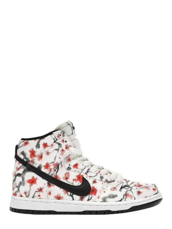 Nike Dunk High Cherry Blossom Sneakers - Sail/black/light Crimson