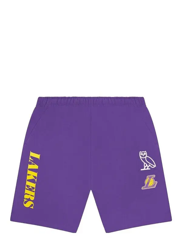 OVO X Nba Lakers Sweatshorts - Purple
