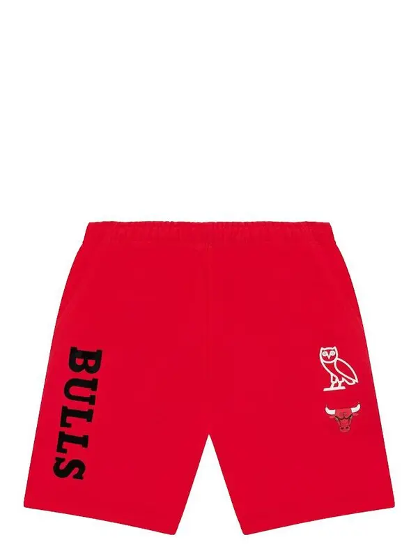 OVO X Nba Bulls Sweatshorts - Red