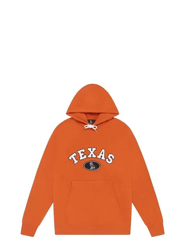 OVO X Ncaa Texas Longhorns Hooded Sweatshirt - Orange