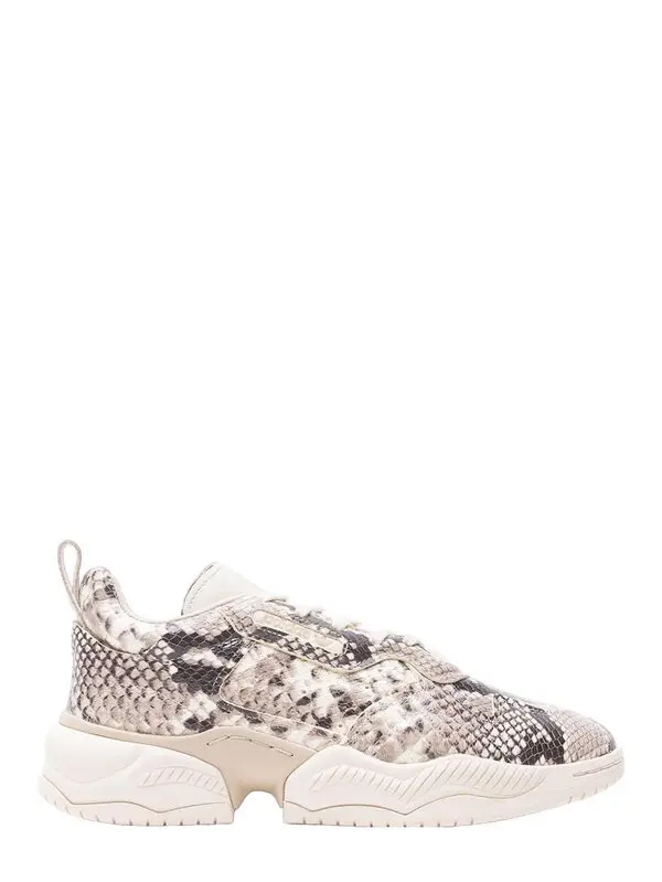 Adidas Supercourt Rx Snakeskin Sneakers - Core Black/linen/saint Pale Nude