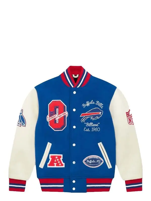OVO X Nfl Buffalo Bills Varsity Jacket - Blue