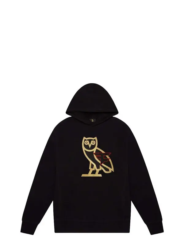 OVO X Faze Clan Og Owl Hoodie - Black