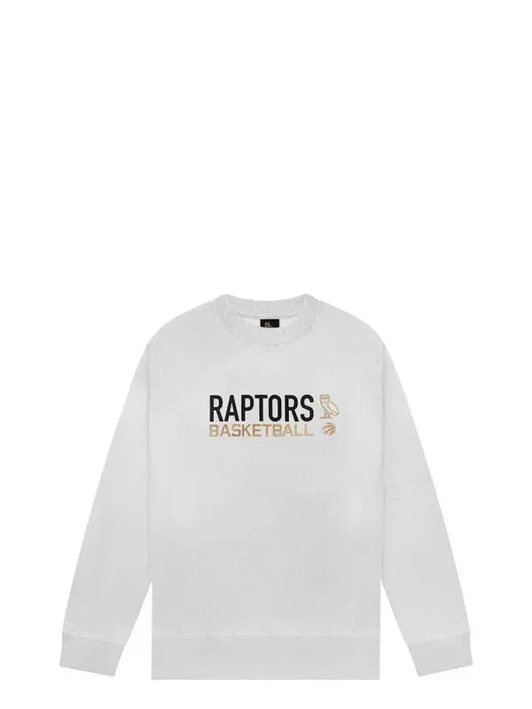 OVO X Nba Raptors Crewneck Sweatshirt - Heather Grey