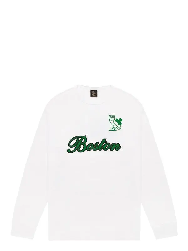 OVO X Nba Celtics Long Sleeve T-shirt - White