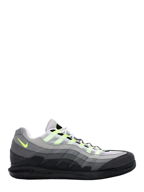 Nike Nikecourt Vapor Rf Air Max 95 Sneakers - Black/volt/medium Ash