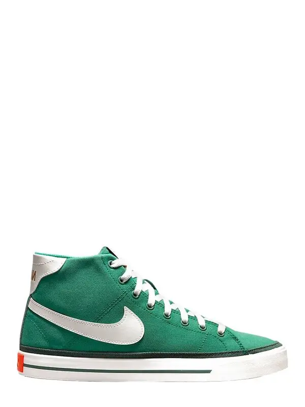 Nike Court Legacy Canvas Mid Sneakers - Green Noise/noble Green/sail