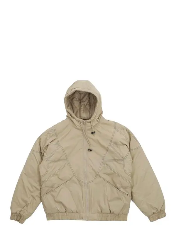 Supreme Zig Zag Stitch Puffy Jacket - Tan