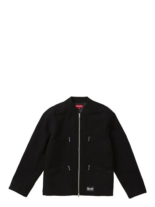 Supreme Zip Car Jacket - Black
