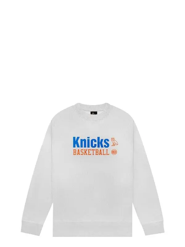 OVO X Nba Knicks Crewneck Sweatshirt - Heather Grey