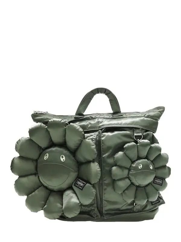 TAKASHI MURAKAMI X Porter 2way Helmet Bag - Sage Green