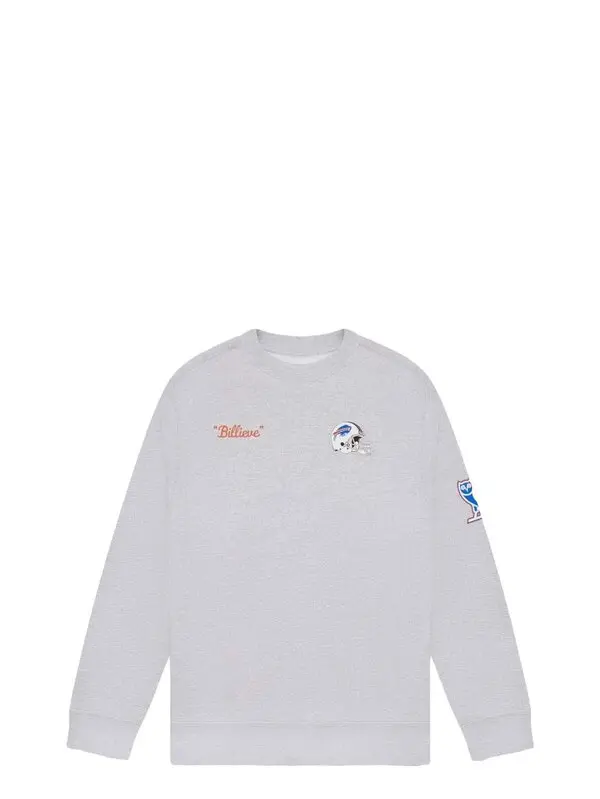 OVO X Nfl Buffalo Bills Crewneck Sweatshirt - Heather Grey