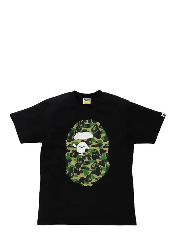 A BATHING APE Abc Camo Big Ape Head Tee Shirt - Black