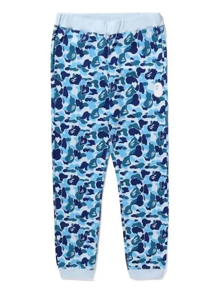 A BATHING APE Abc Camo Crystal Stone Sweat Pants - Blue