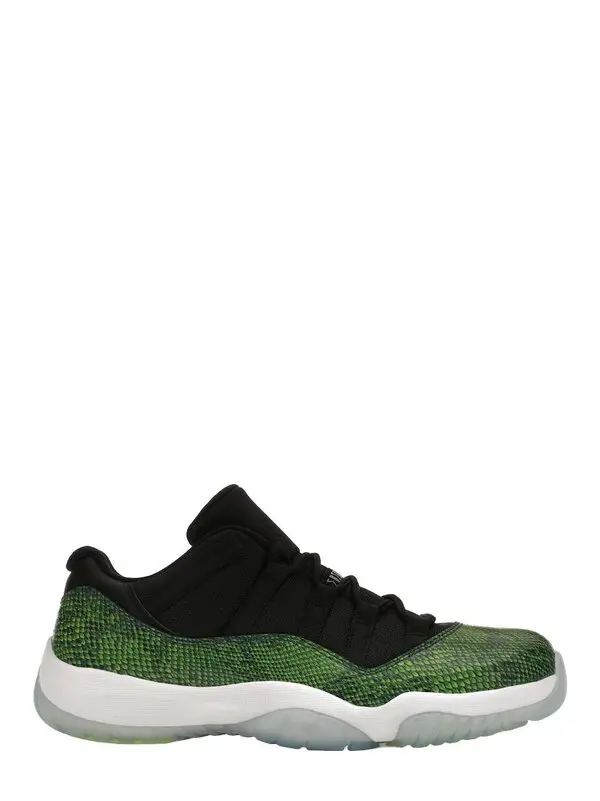 JORDAN Air Retro Low Green Snakeskin - Black/nightshade/white