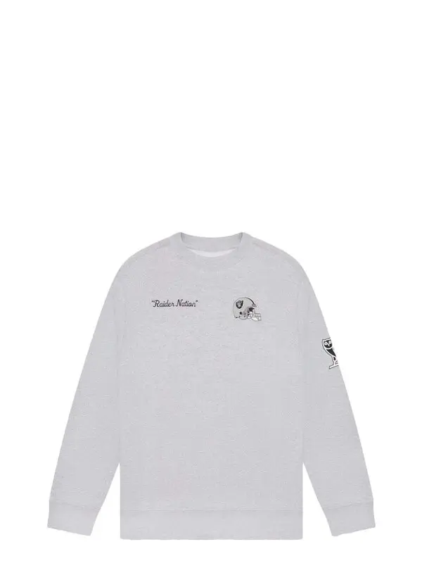 OVO X Nfl Las Vegas Raiders Crewneck Sweatshirt - Heather Grey