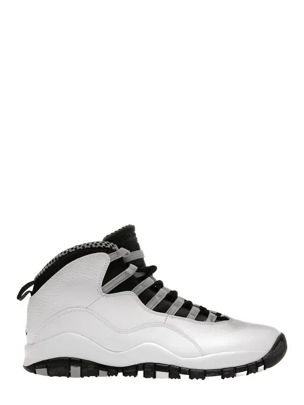 JORDAN Air Retro Steel Sneakers - White/black/light Steel Grey