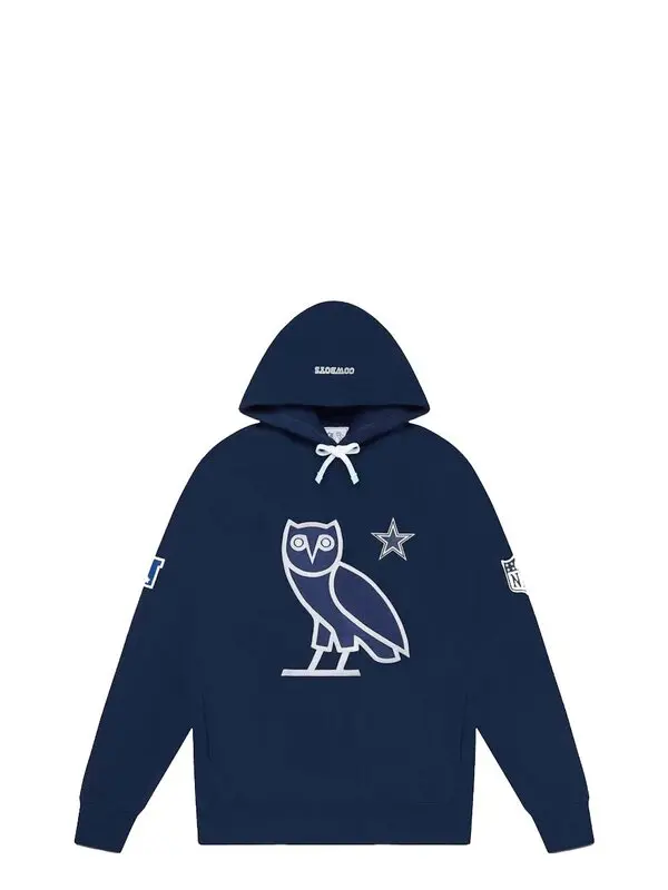 OVO X Nfl Dallas Cowboys Og Owl Hoodie - Navy Blue