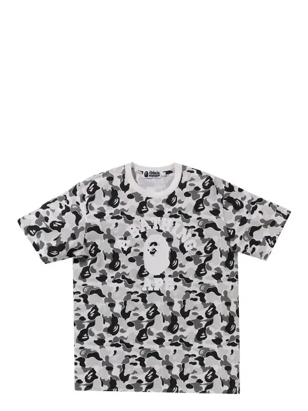 A BATHING APE Abc Camo College Tee Shirt - Grey