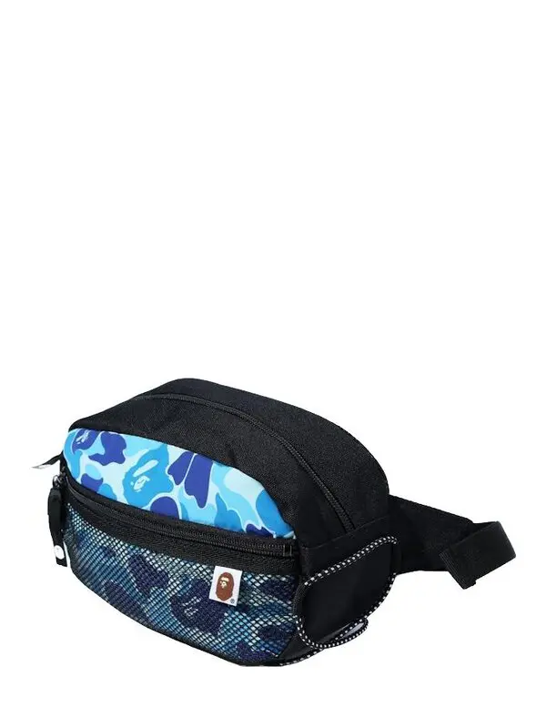 A BATHING APE Abc Camo Bungee Cord Waist Bag - Blue