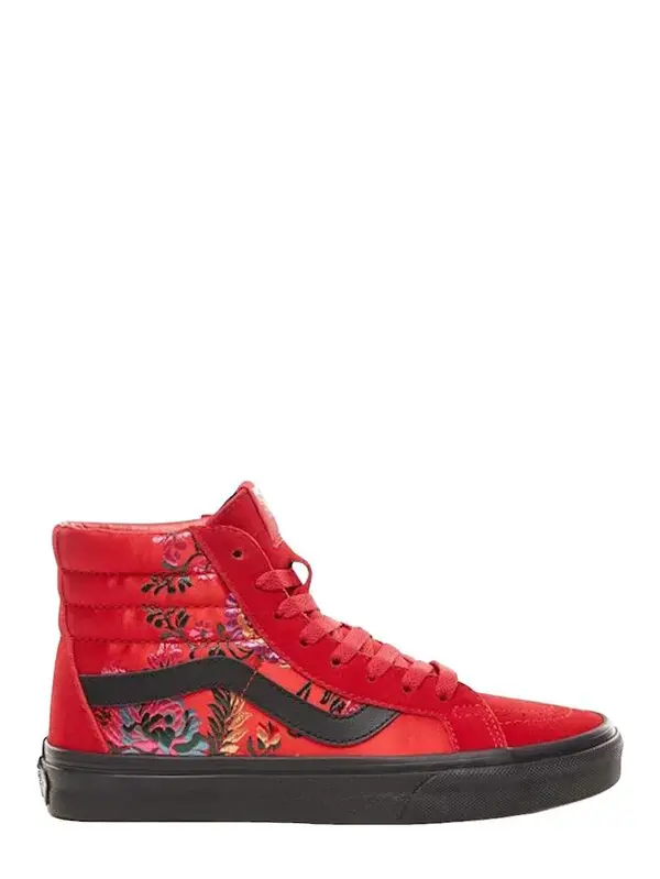 VANS Sk8-hi Festival Satinin Sneakers - Red/black