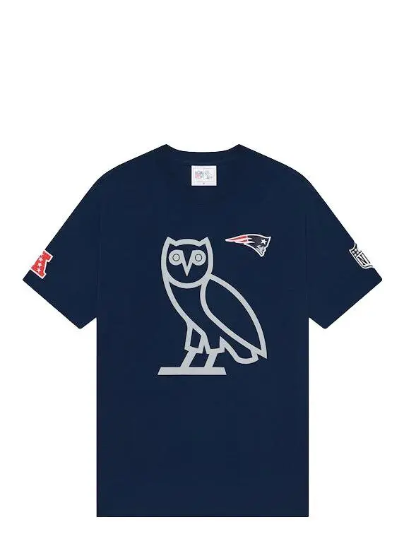 OVO X Nfl New England Patriots Game Day T-shirt - Blue
