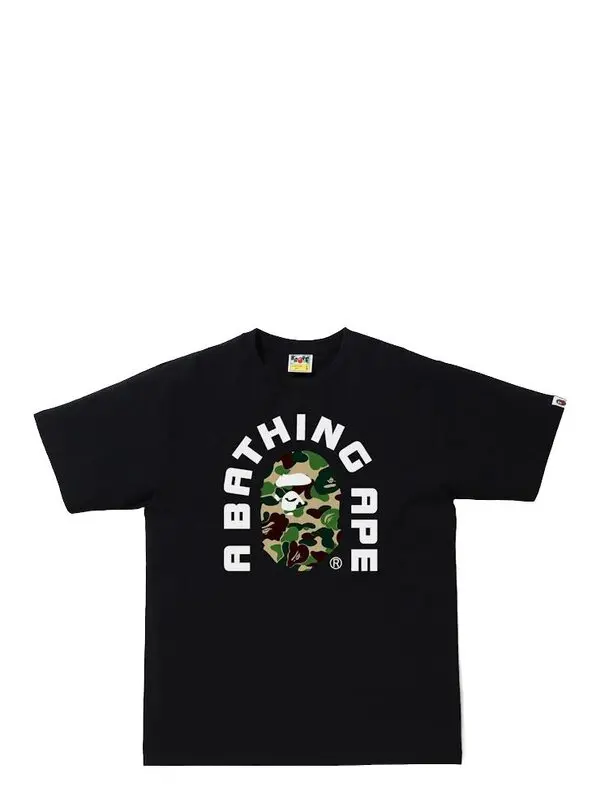 A BATHING APE Abc Camo College 2020 Tee Shirt - Black/green