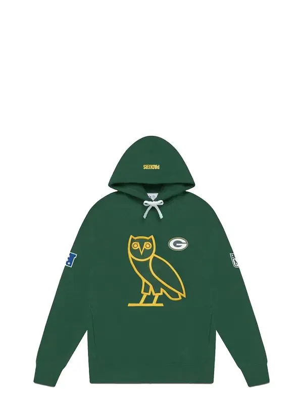 OVO X Nfl Bay Packers Og Owl Hoodie - Green