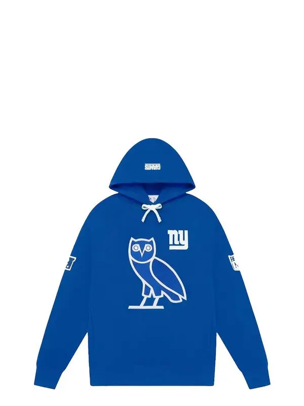 OVO X Nfl New York Giants Og Owl Hoodie - Blue
