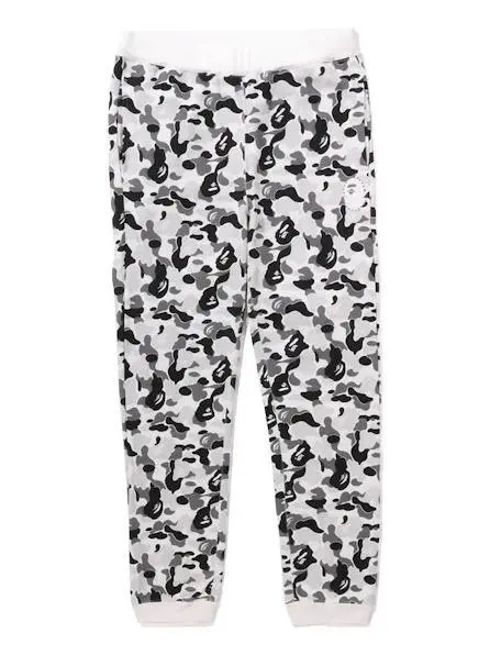 A BATHING APE Abc Camo Crystal Stone Sweat Pants - Gray
