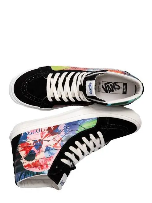 VANS Sk8-hi Reissue Vlt Lx Damien Hirst Splatter Skull Sneakers - Multi/black