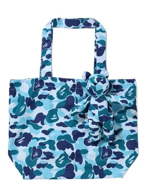 A BATHING APE Abc Camo Bear Eco S Bag - Blue