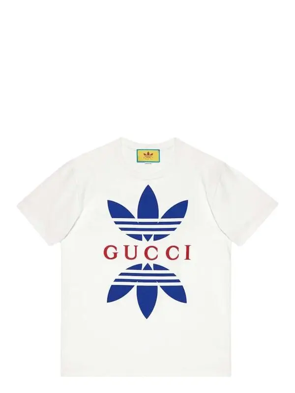 Gucci X Adidas Cotton Jersey T-shirt - White