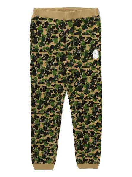 A BATHING APE Abc Camo Crystal Stone Sweat Pants - Green